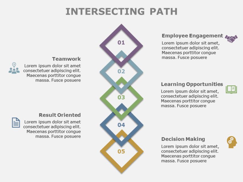 Intersecting Path 02 PowerPoint Template | SlideUpLift