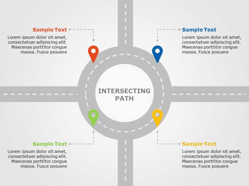Intersecting Path 05 | Intersecting Path Templates | SlideUpLift