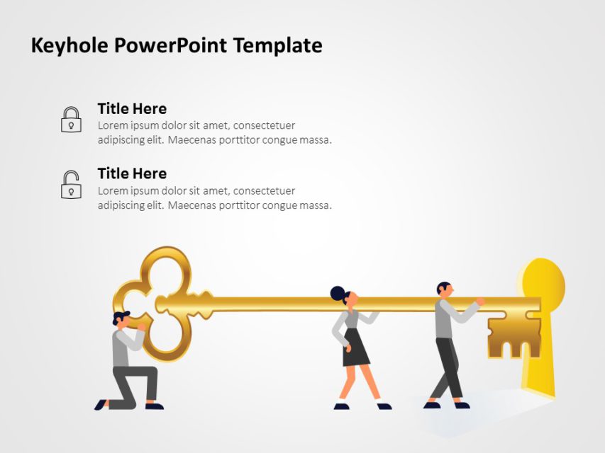 Editable Keyhole Templates For PowerPoint | SlideUpLift