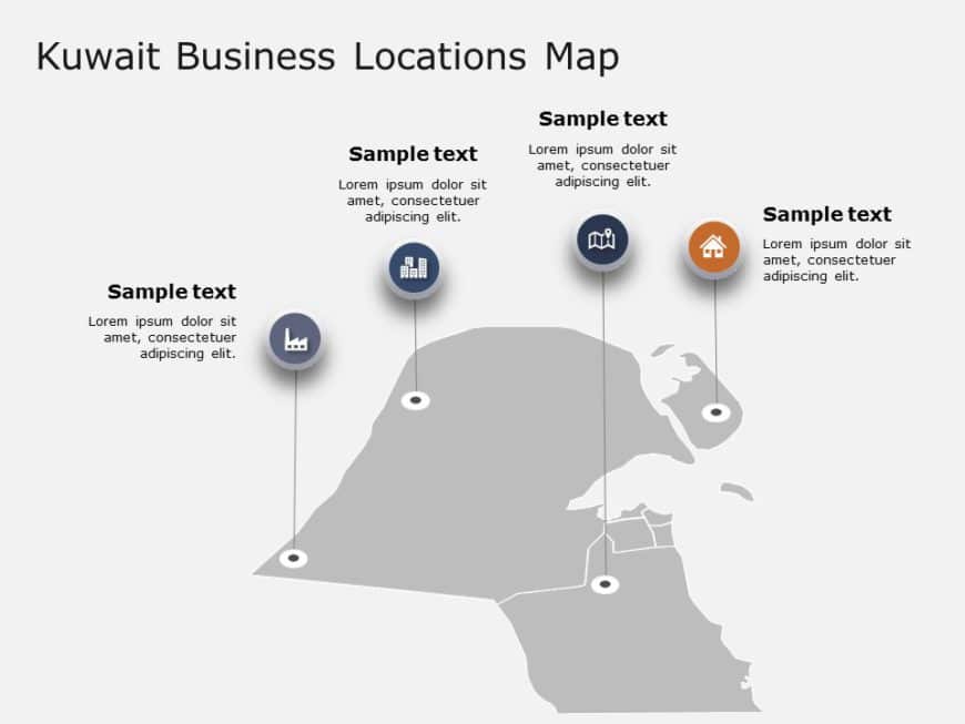 1198+ Free Editable Kuwait Maps Templates for PowerPoint | SlideUpLift