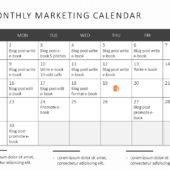 Marketing Calendar 06 PowerPoint Template