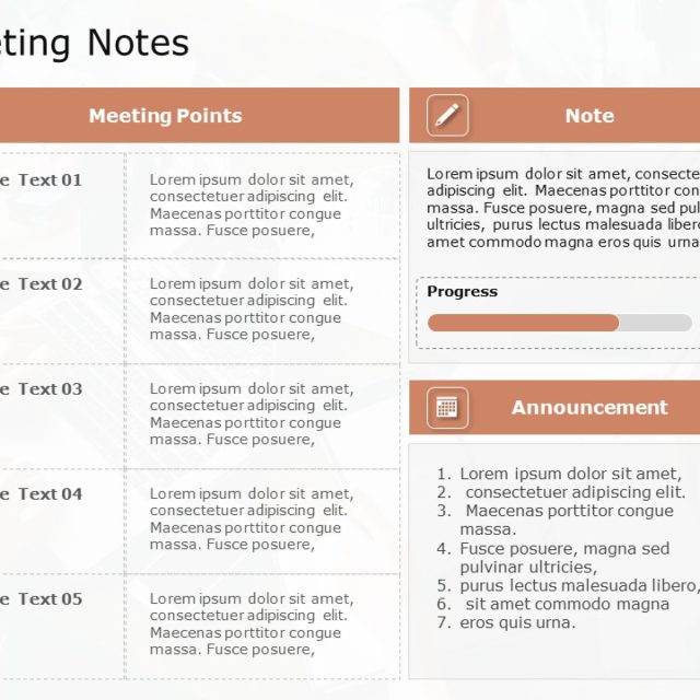 Meeting Notes 07 PowerPoint Template