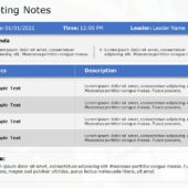 Meeting Notes 03 PowerPoint Template
