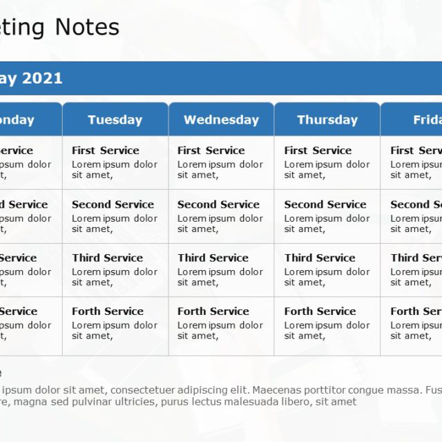 Meeting Notes 03 PowerPoint Template