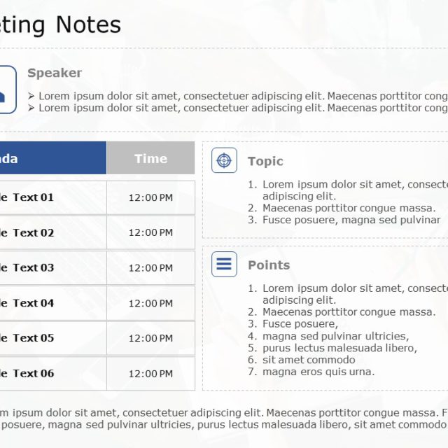 Meeting Notes 02 PowerPoint Template