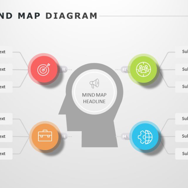 Mind Maps 08 PowerPoint Template
