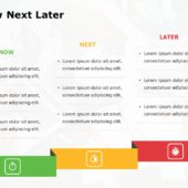 Now Next Later Roadmap 05 PowerPoint Template