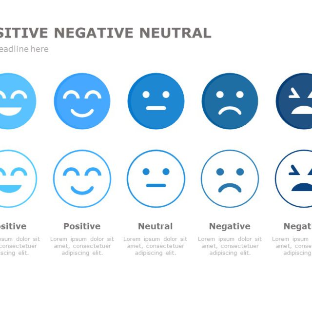 Positive Negative Neutral 04 PowerPoint Template