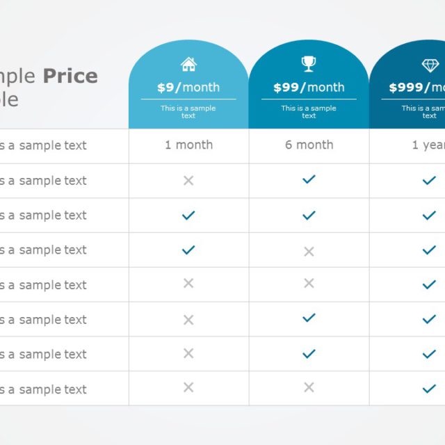 Pricing Table 02 PowerPoint Template | SlideUpLift