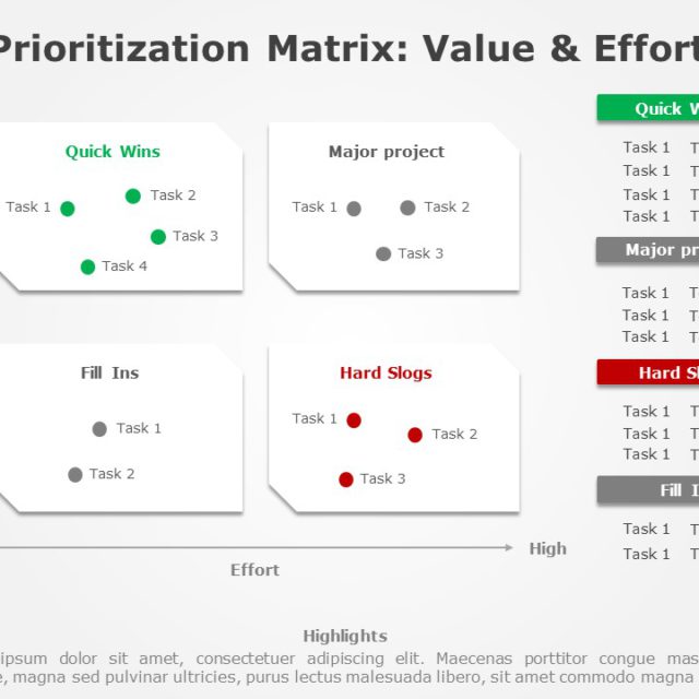 Prioritization Matrix PowerPoint Template