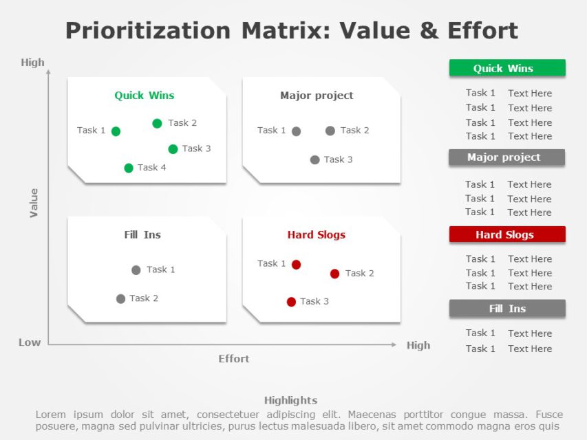Prioritization Matrix 07 PowerPoint Template | SlideUpLift