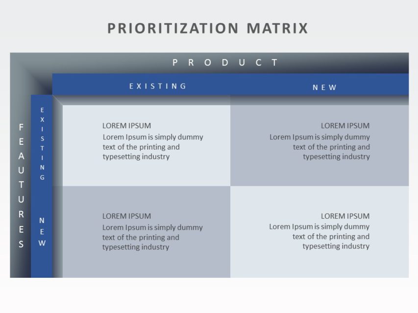 Priority Matrix 05 PowerPoint Template | SlideUpLift