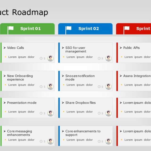 Sprint Roadmap PowerPoint Template