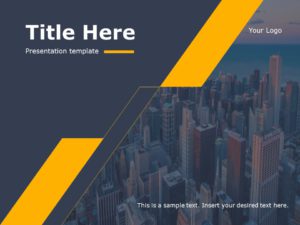 Professional Yellow Theme PowerPoint Template | SlideUpLift