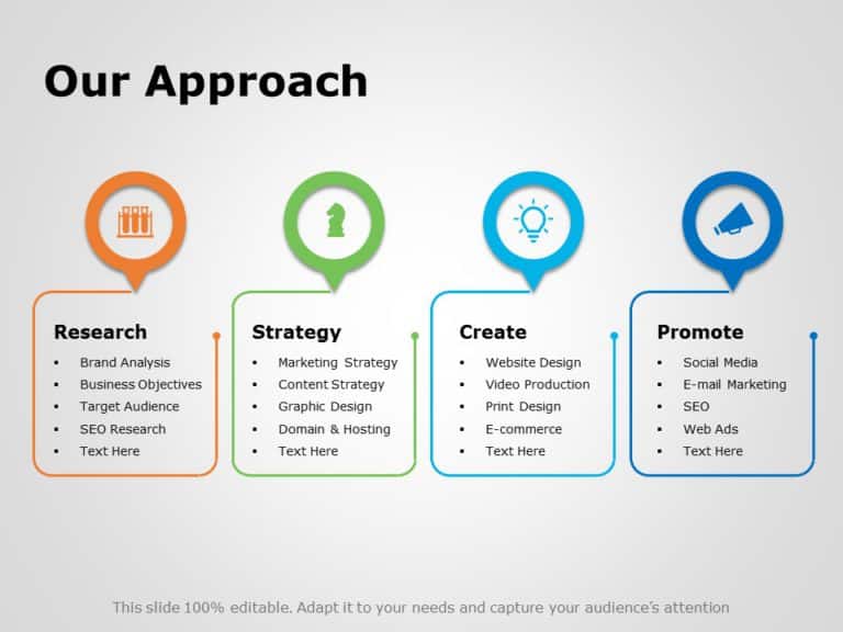 Project Approach 03 PowerPoint Template SlideUpLift