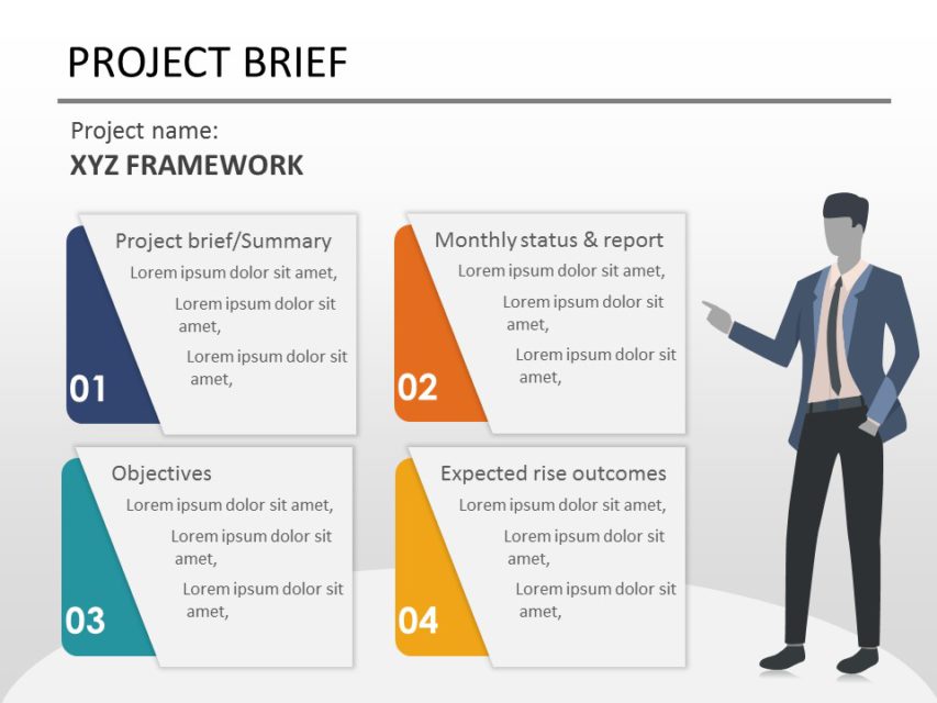 Project Charter Brief PowerPoint Template | SlideUpLift