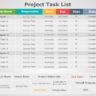 Project Task PowerPoint Template
