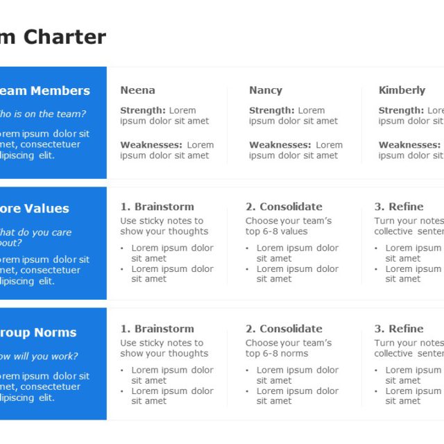Team Charter 05 PowerPoint Template