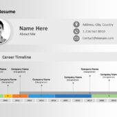 Resume Timeline 01 PowerPoint Template