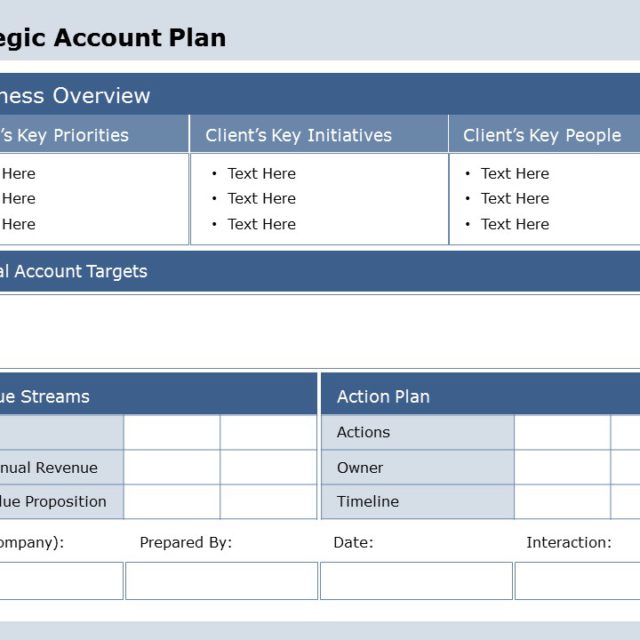 Sales Account Planning Chevron PowerPoint Template