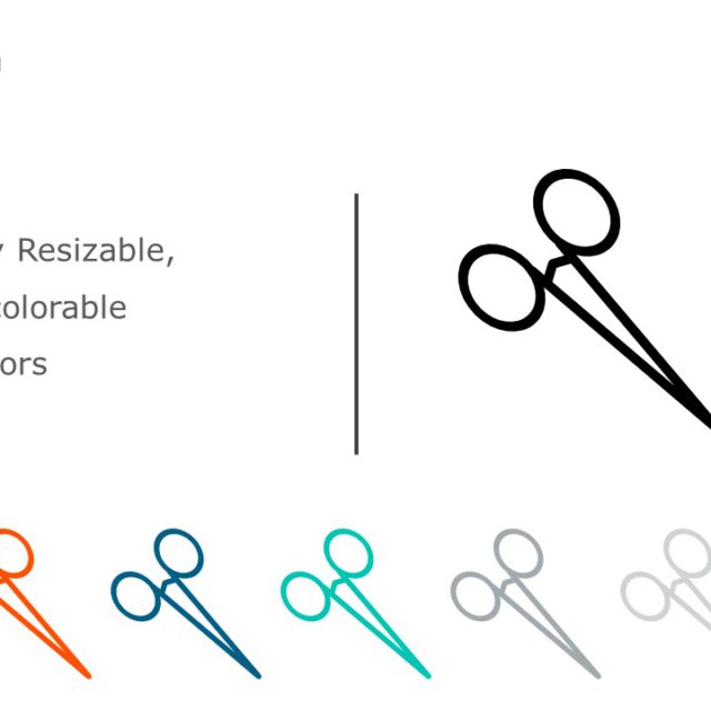 Scissor Icon 01 PowerPoint Template