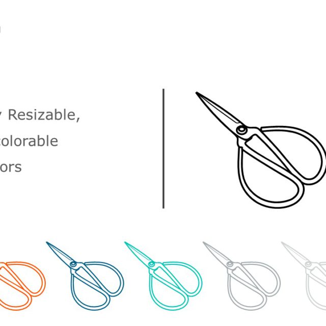 Scissor Icon 01 PowerPoint Template