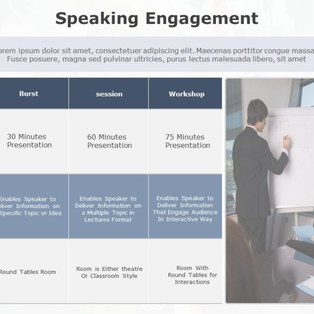 Speaking Engagement 01 PowerPoint Template