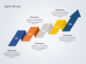 Split Arrows 01 PowerPoint Template | SlideUpLift