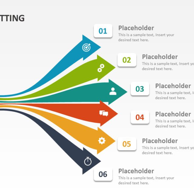 Split Arrows 02 PowerPoint Template