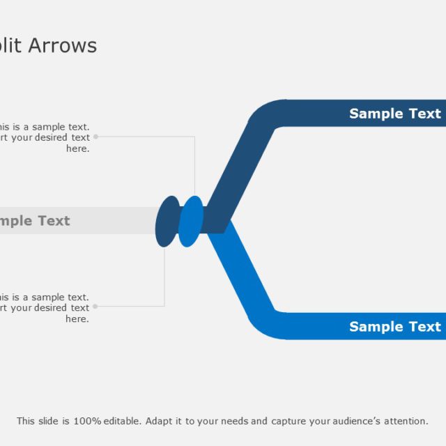 Split Arrows 01 PowerPoint Template | SlideUpLift
