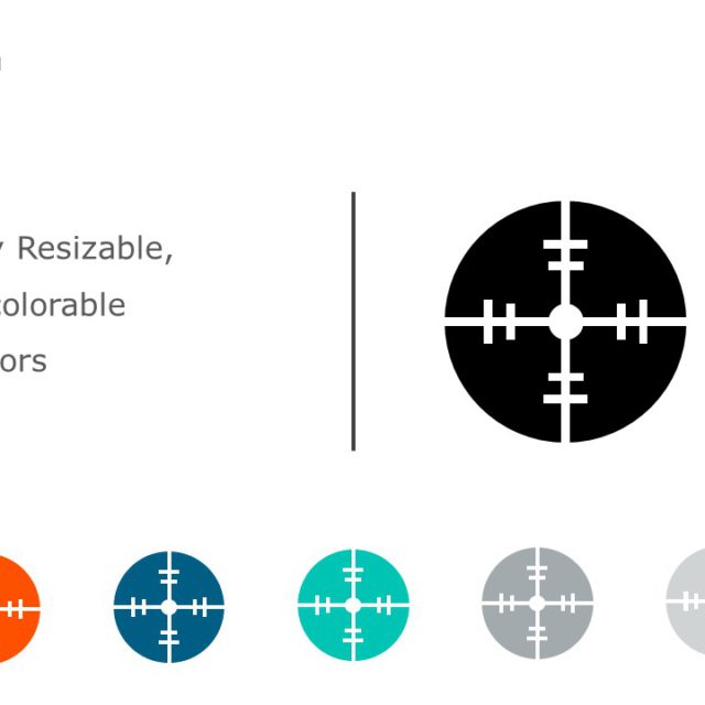 Target Icon 13 PowerPoint Template