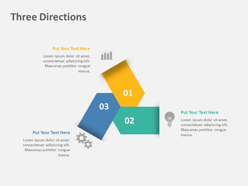 Three Directions 03 PowerPoint Template | SlideUpLift