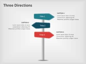 Three Directions 04 PowerPoint Template | SlideUpLift
