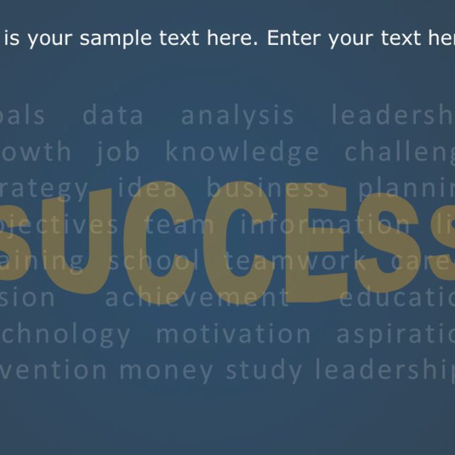 Word Cluster PowerPoint Template