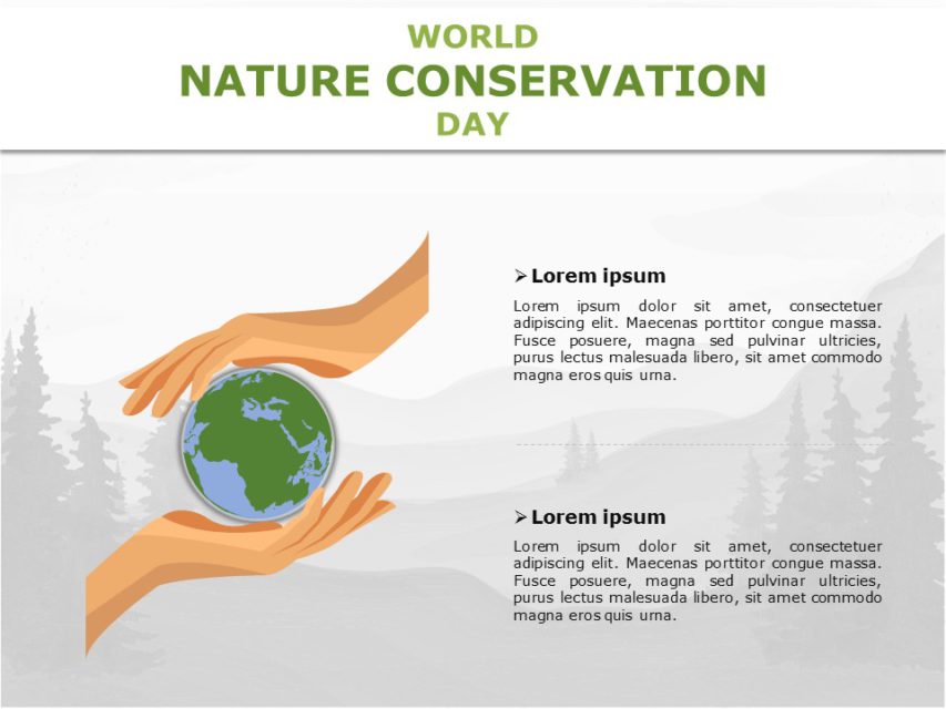 Editable World Nature Conservation Day Templates For PowerPoint ...