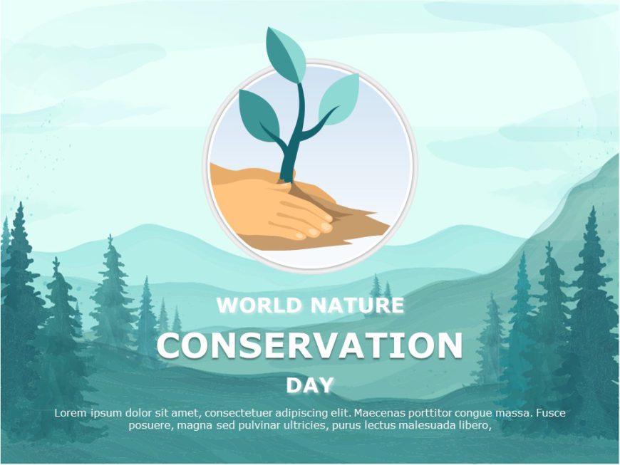 Editable World Nature Conservation Day Templates For PowerPoint ...