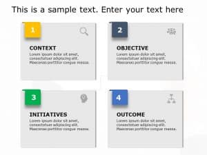 Decision Tree Diagram With Text Boxes PowerPoint Template | SlideUpLift