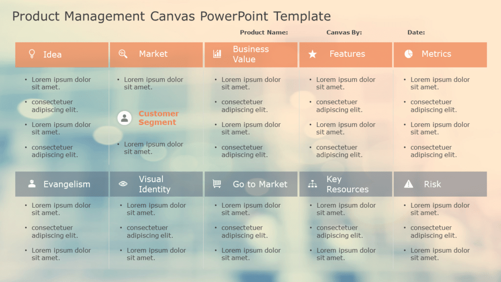 Canvas Slides for PPT: One Frame for Your Business Blueprint