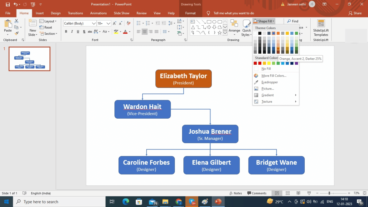 How To Create An Org Chart In Powerpoint | Powerpoint Tutorial