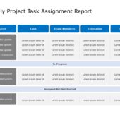 Animated Task completion status powerpoint template