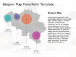 Belgium Map PowerPoint Template 08 | SlideUpLift