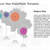 Belgium Map PowerPoint Template 09