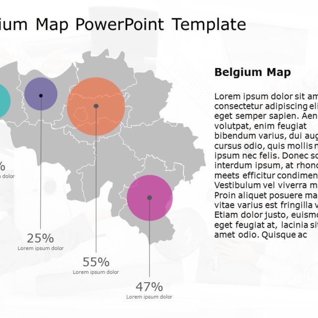 Belgium Map PowerPoint Template 02 | SlideUpLift
