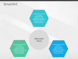 SmartArt Cycle Segmented Pie 3 Steps | SlideUpLift