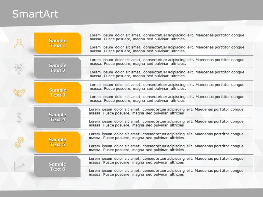 SmartArt List Trapezoid 4 Steps | SlideUpLift