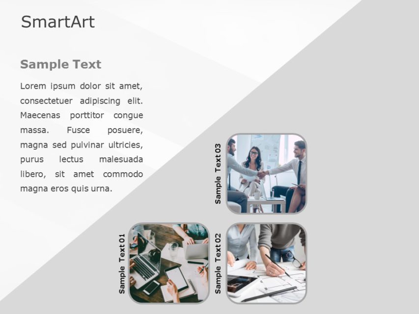 SmartArt Picture Pic Collage 1 Steps | SlideUpLift