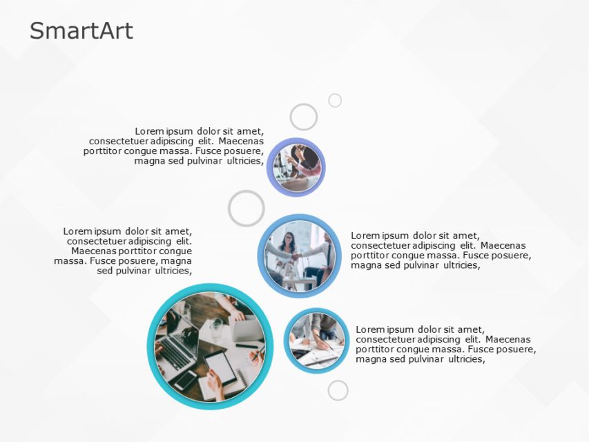 SmartArt Picture Picture Caption 4 Steps | SlideUpLift