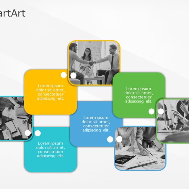 SmartArt Picture Picture Cluster 6 Steps | SlideUpLift