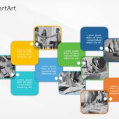 SmartArt Picture Picture Bubble 6 Steps | SlideUpLift