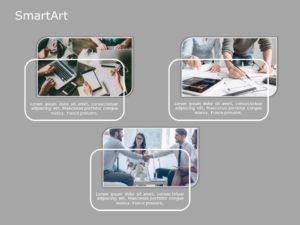 SmartArt Picture Picture Frame 3 Steps | SlideUpLift